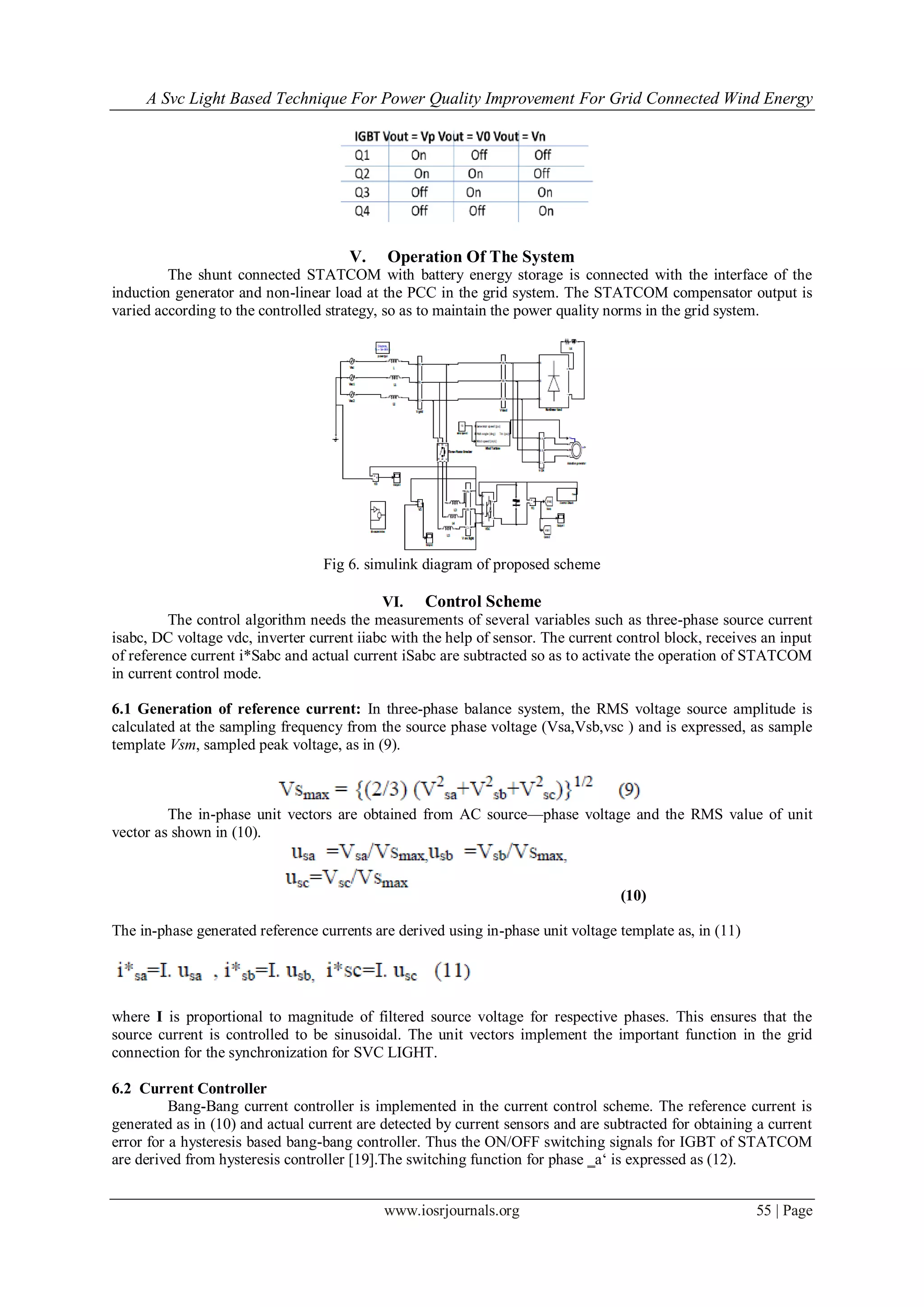 A Svc Light Based Technique for Power Quality Improvement for Grid Connected Wind Energy System ...