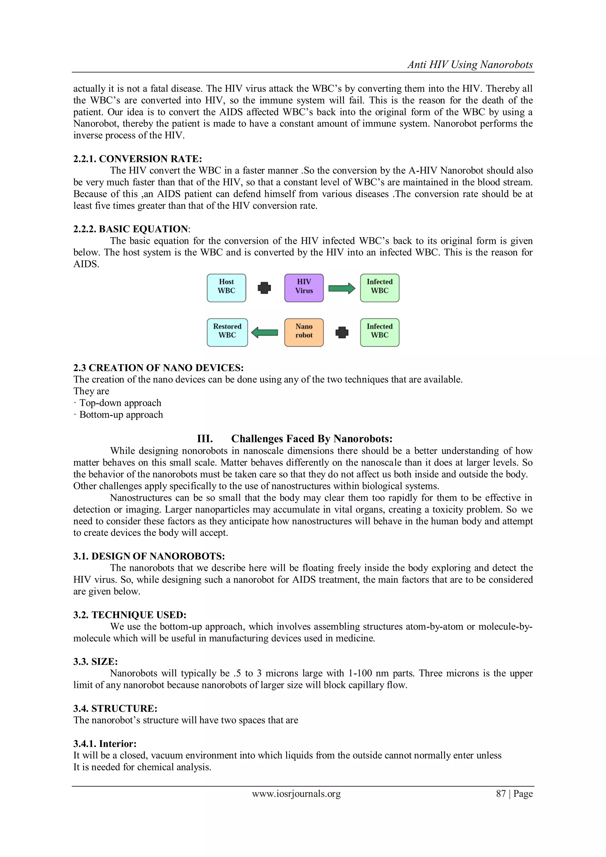 A n ti H I V Using Nanorobots | PDF