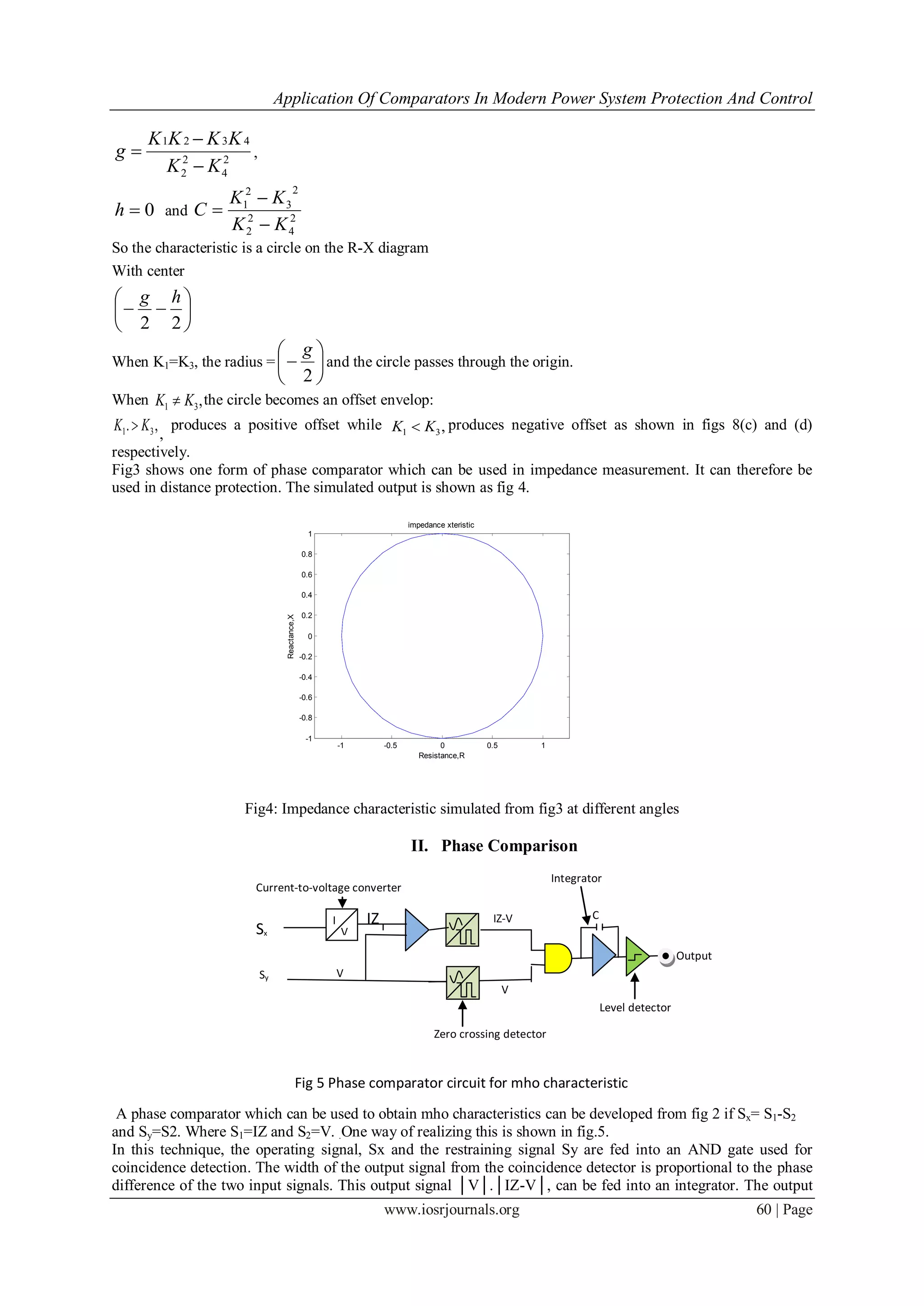 Application of Comparators in Modern Power System Protection and Control | PDF