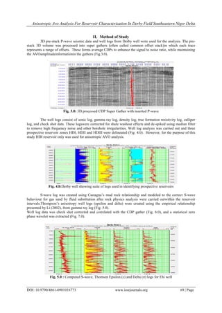 Anisotropic Avo Analysis for Reservoir Characterization in Derby Field ...