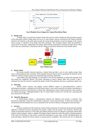 Pico-Hydro-Plant for Small Scale Power Generation in Remote Villages | PDF