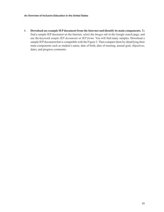 An Overview of Inclusive Education in the United States | PDF