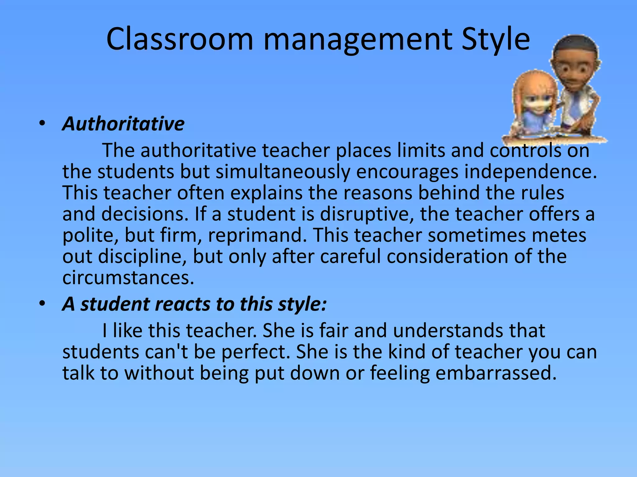 Classroom management and discipline | PPTX