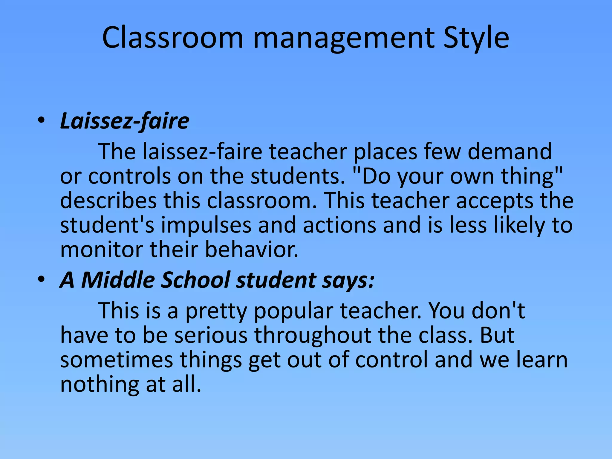 Classroom management and discipline | PPTX