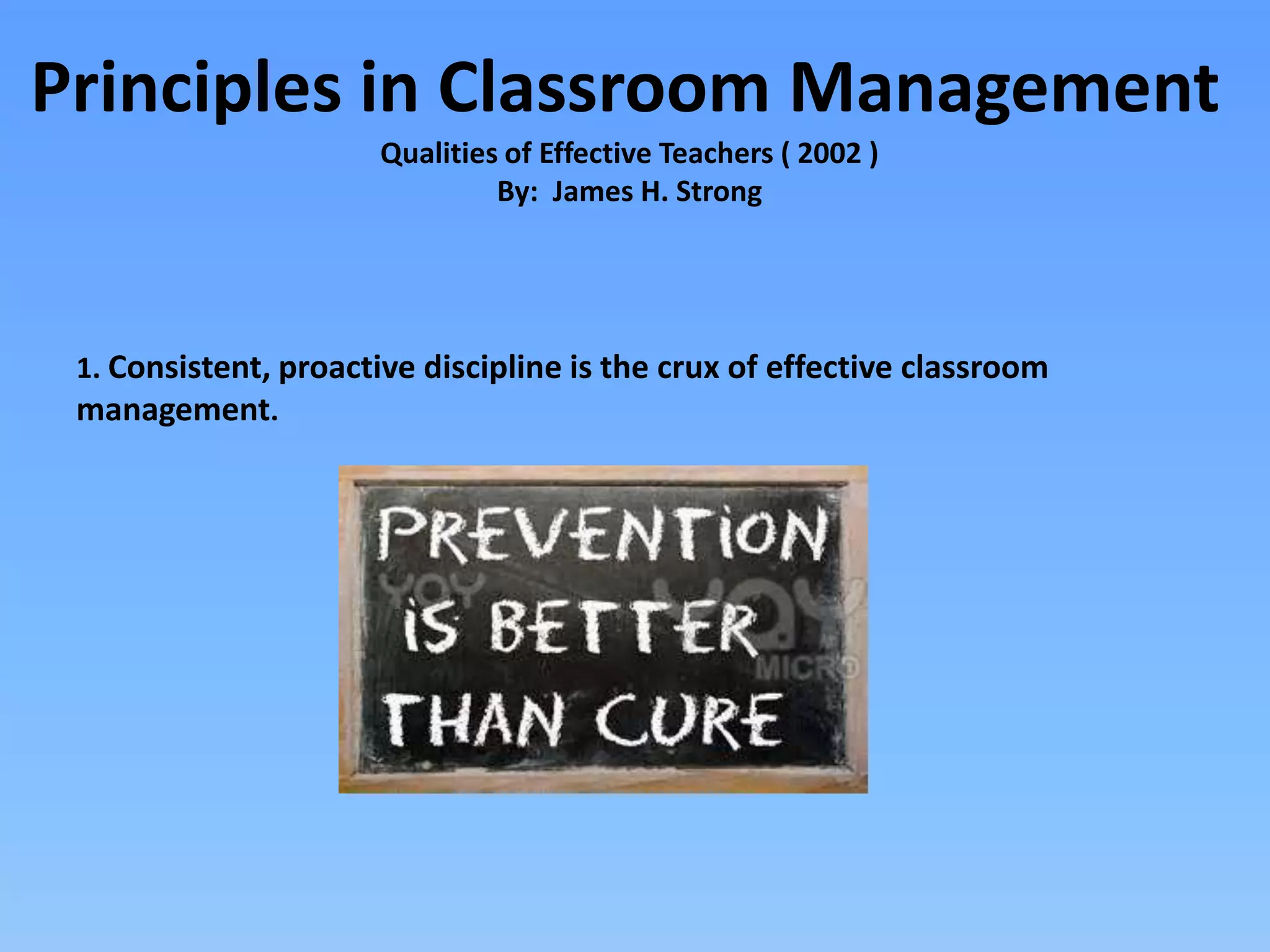 Classroom management and discipline | PPTX
