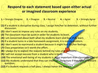 Classroom management and discipline | PPTX