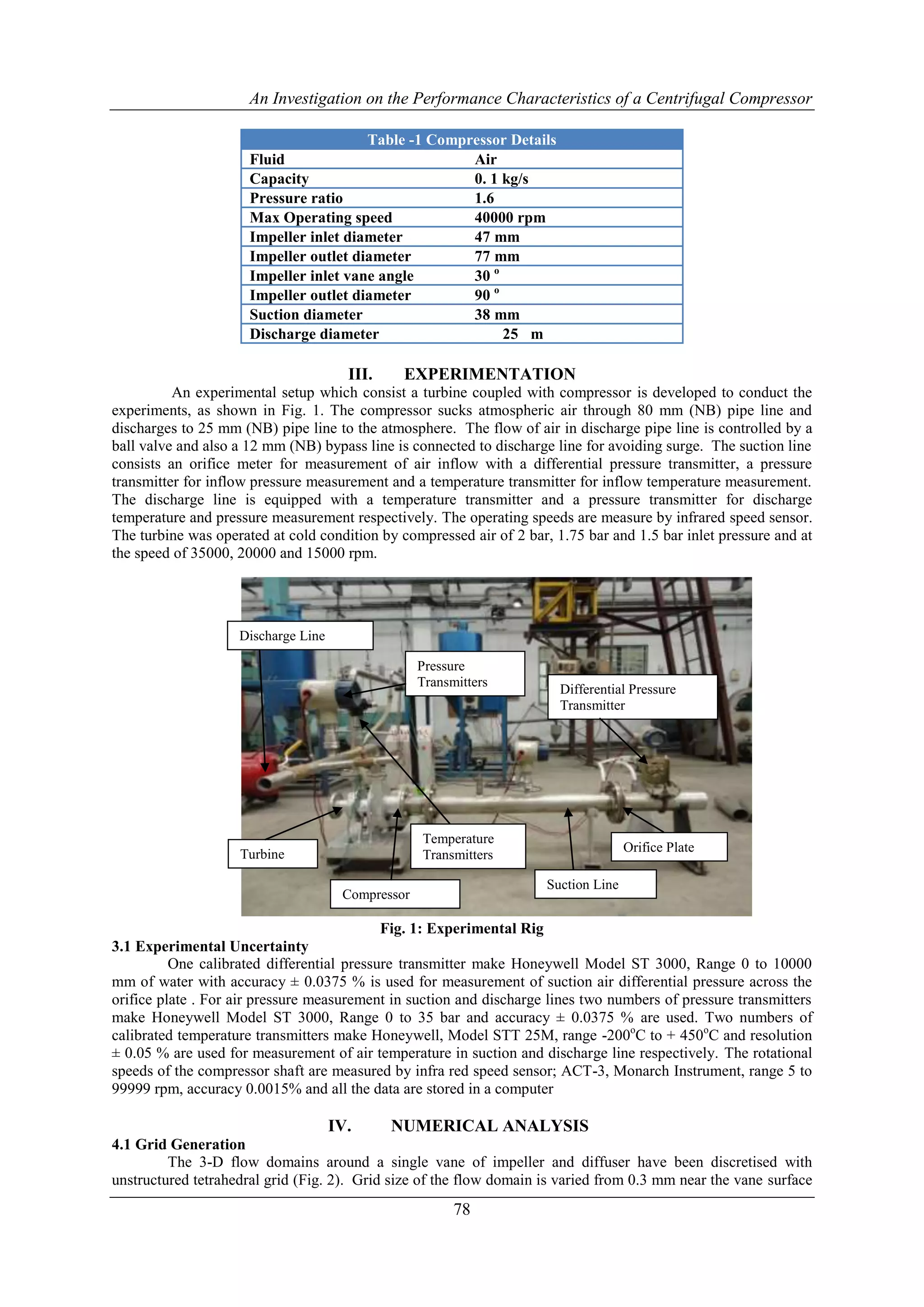 An Investigation on the Performance Characteristics of a Centrifugal ...