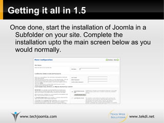 Joomla 1.0X to 1.5X migration. A Guide | ODP | Databases | Computer Software and Applications