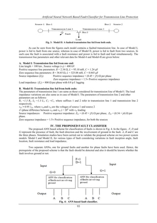 Artificial Neural Network Based Fault Classifier for Transmission Line Protection | PDF