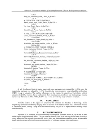 Numerical Deterministic Method of Including Saturation Effect in the Performance Analysis of a ...