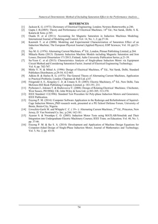 Numerical Deterministic Method of Including Saturation Effect in the Performance Analysis of a ...