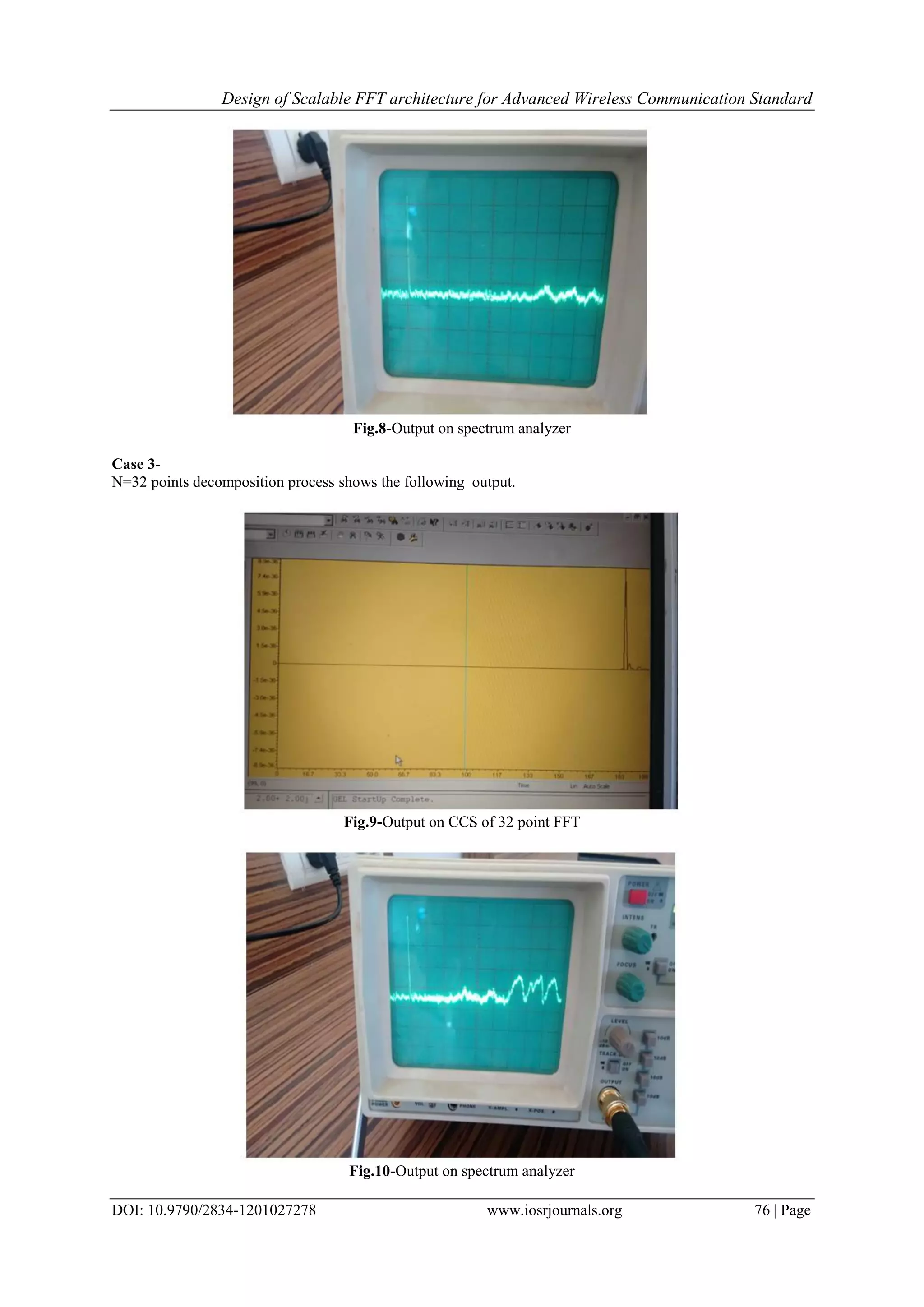 Design of Scalable FFT architecture for Advanced Wireless Communication Standard | PDF