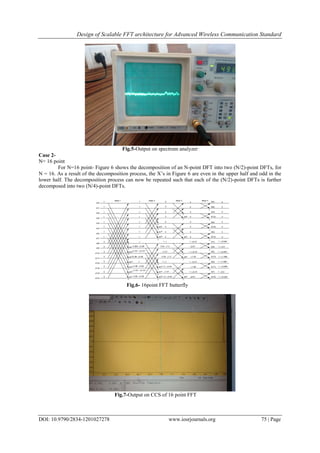 Design of Scalable FFT architecture for Advanced Wireless Communication ...