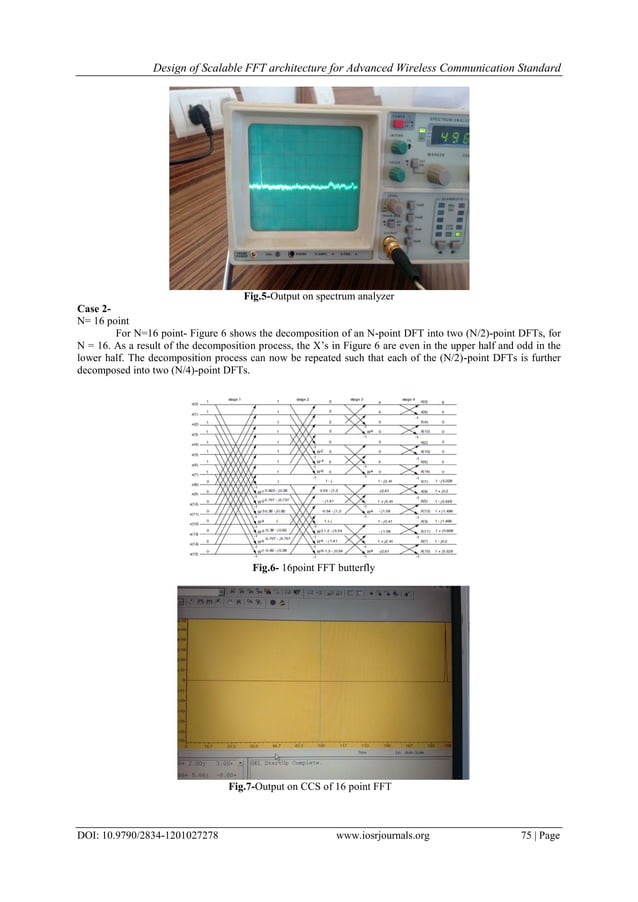 Design of Scalable FFT architecture for Advanced Wireless Communication Standard | PDF