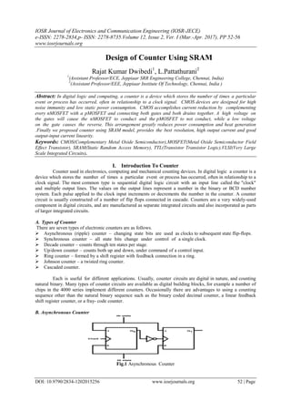 Design of Counter Using SRAM | PDF