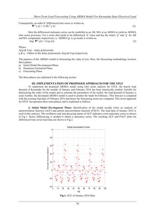 Short-Term Load Forecasting Using ARIMA Model For Karnataka State Electrical Load | PDF