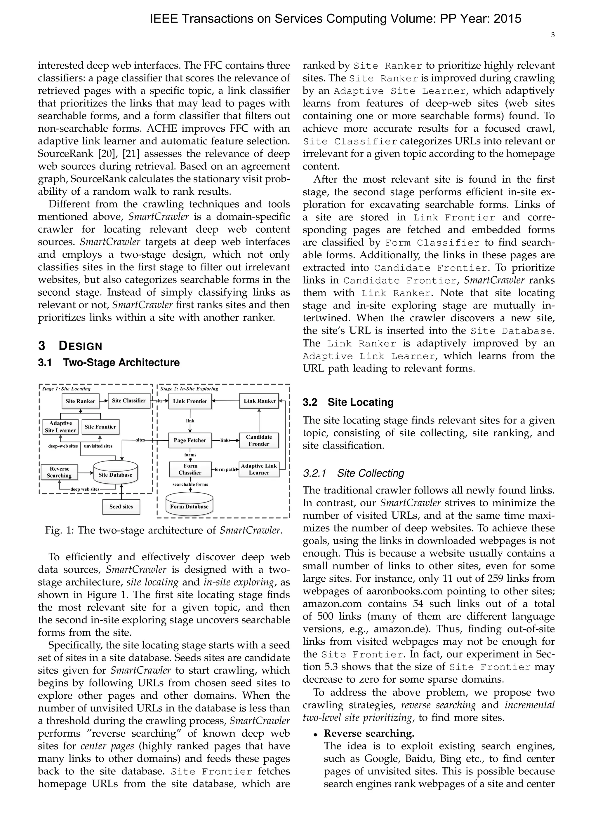 Smart Crawler Base Paper A two stage crawler for efficiently harvesting deep-web interfaces ...