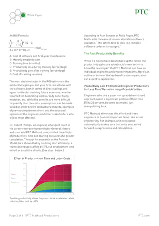 Making the Case for PTC Mathcad®: How a Small Investment Can Lead to ...