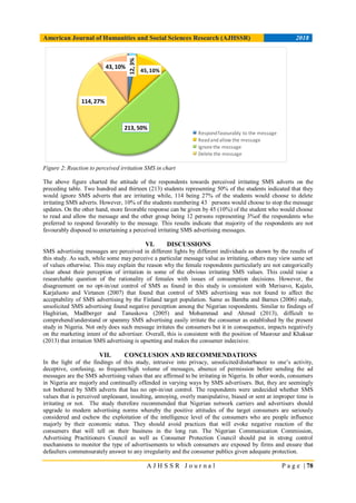 Irritation SMS advertising in Nigeria and consumer reaction | PDF