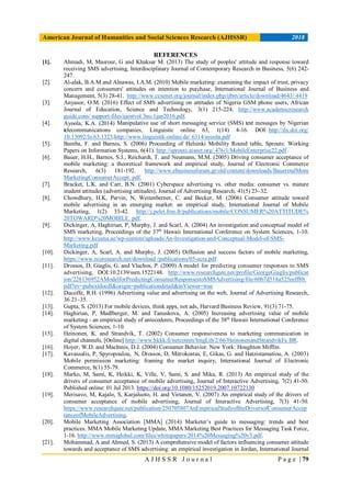 Irritation SMS advertising in Nigeria and consumer reaction | PDF