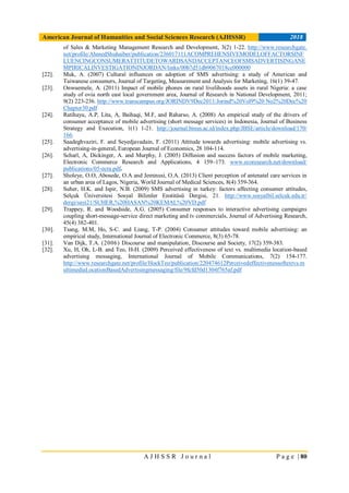 Irritation SMS advertising in Nigeria and consumer reaction | PDF