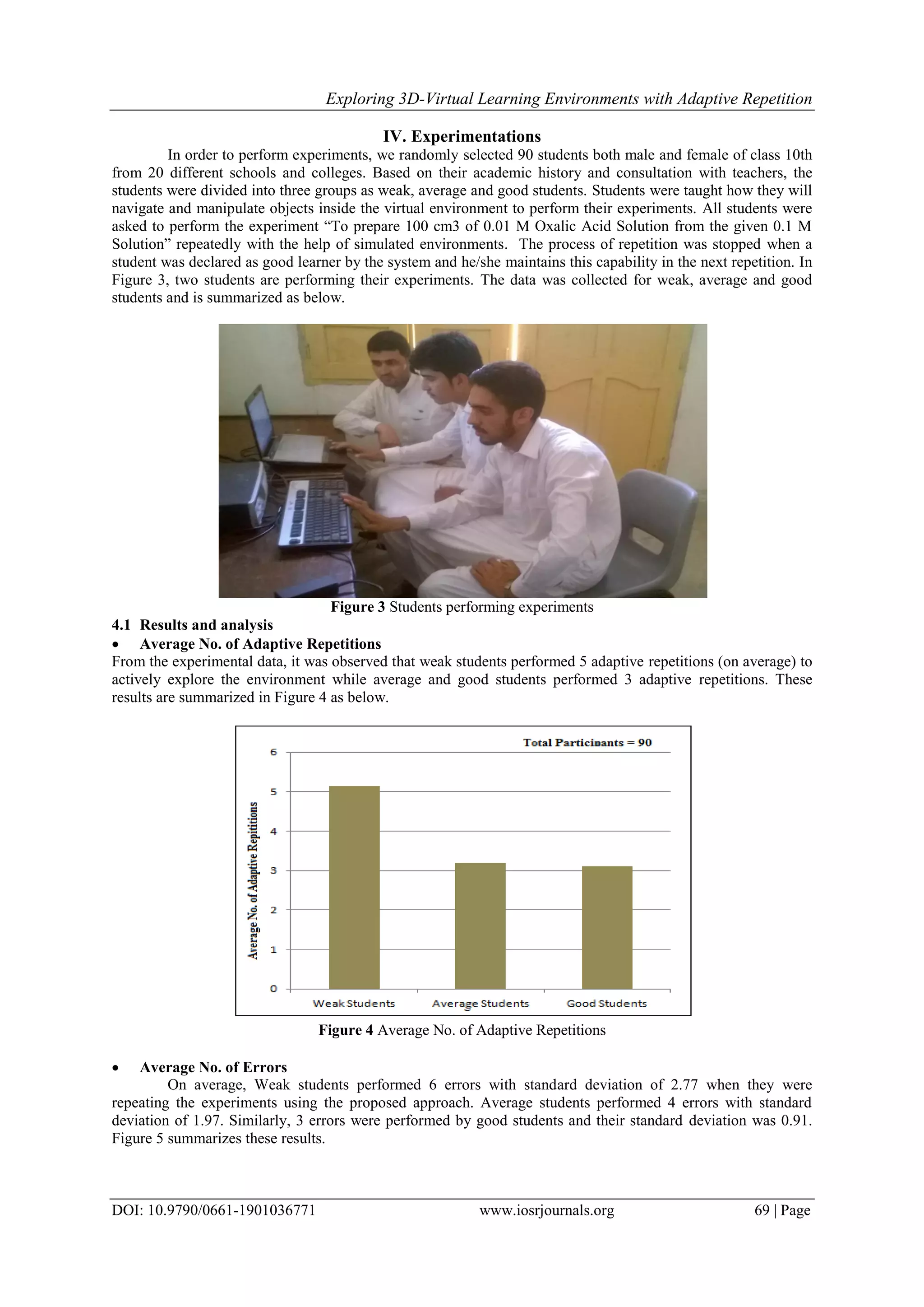 Exploring 3D-Virtual Learning Environments with Adaptive Repetitions | PDF