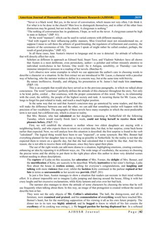 The complexity of the simple. The use of language in Jane Austen’s ...