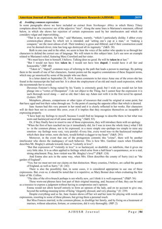 The complexity of the simple. The use of language in Jane Austen’s ...