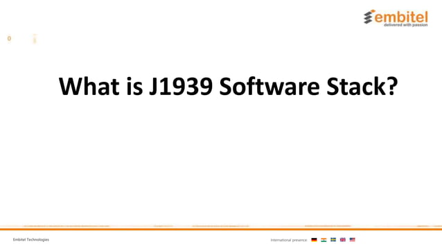 What is J1939 Software Stack? | PPT