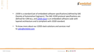 What is J1939 Software Stack? | PPTX | Operating Systems | Computer ...