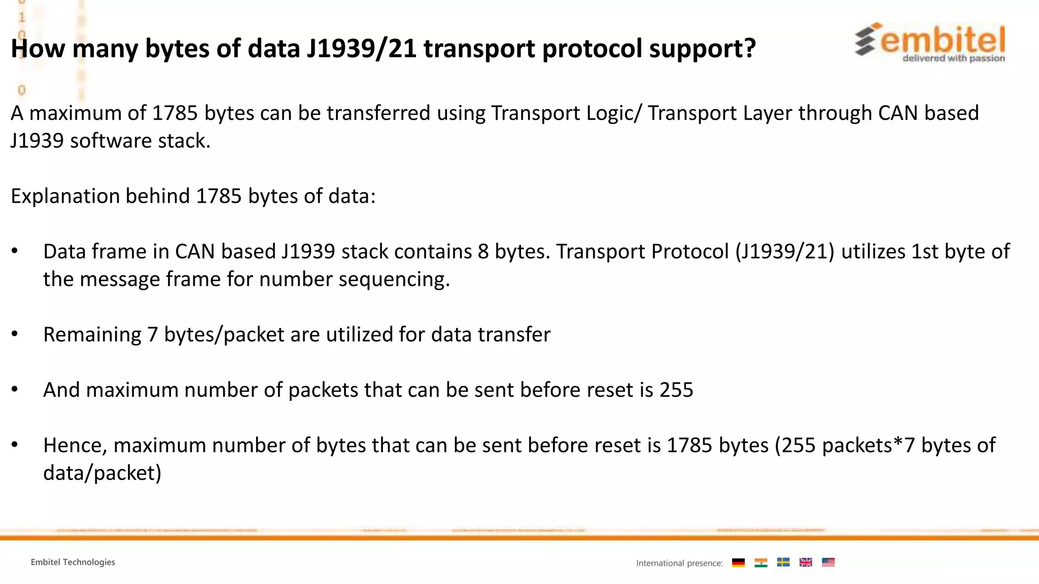 What is J1939/21 Transport protocol | PPTX