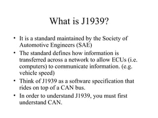 J1939 Specification