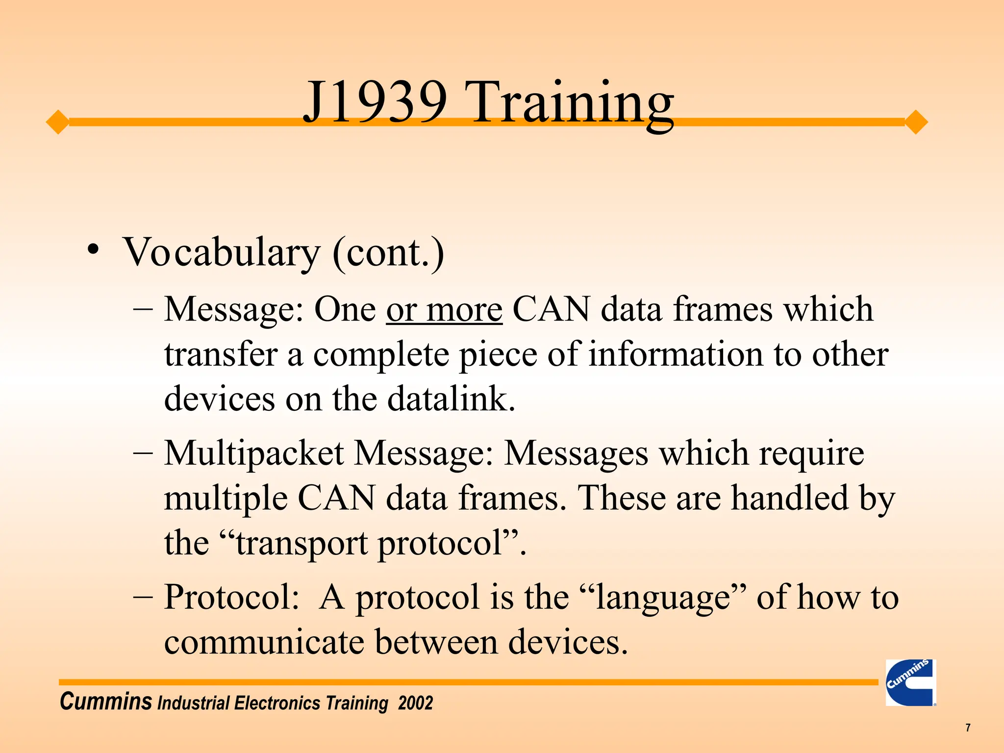 J1939 Protocol Training Communication.ppt