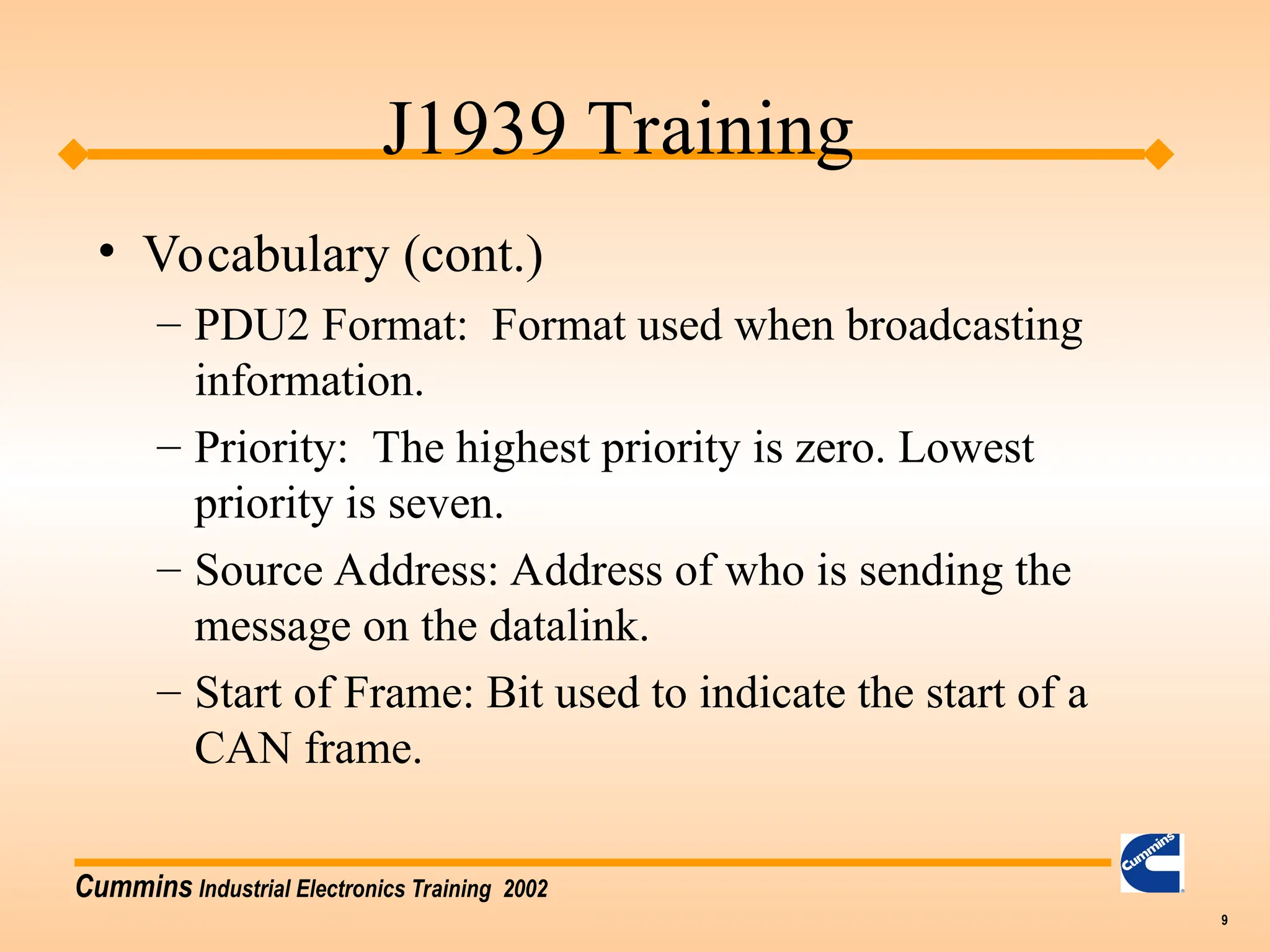 J1939 Protocol Training Communication.ppt