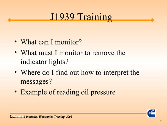 J1939 Protocol Training Communication.ppt | Computer Networking | Computing