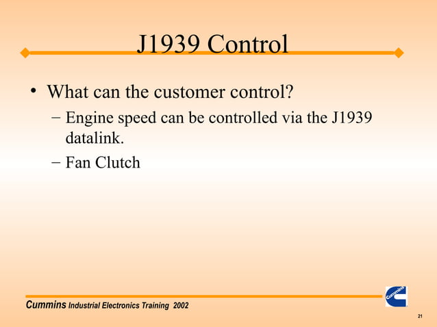 J1939 Protocol Training Communication.ppt | Computer Networking | Computing