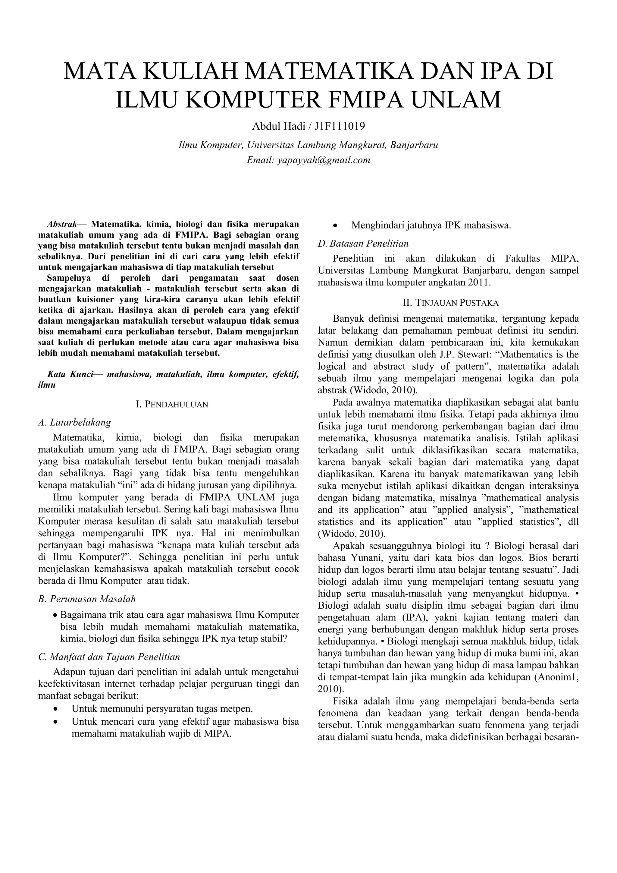 J1f111019 abdul hadi | PDF