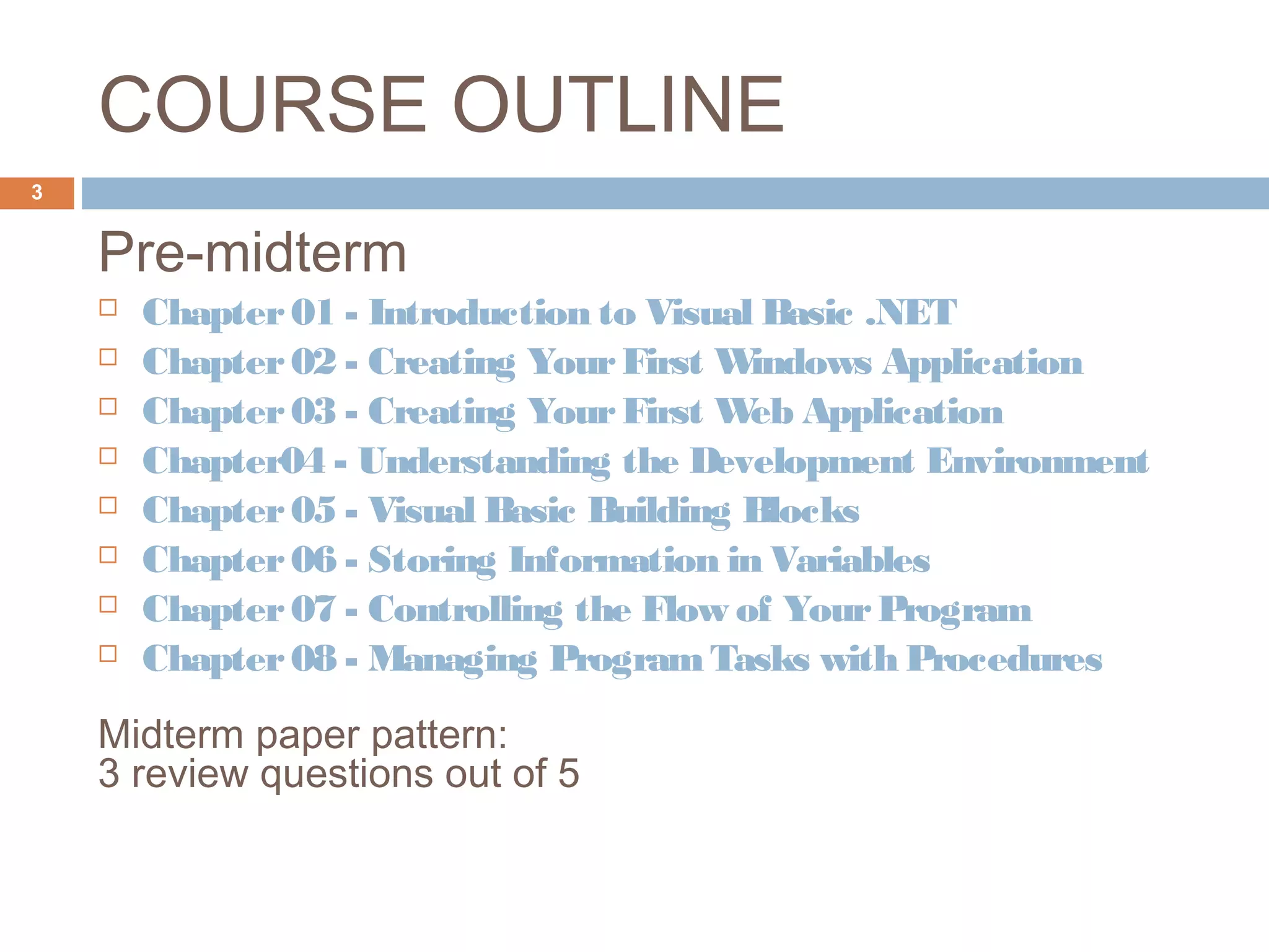 Introduction to vb.net