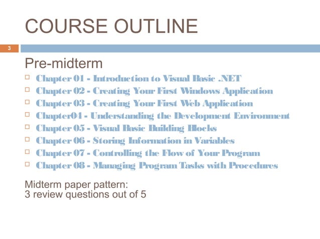 Introduction to vb.net
