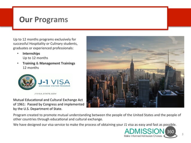 J1 visa usa admission360asia | PDF | Business | Business and Finance