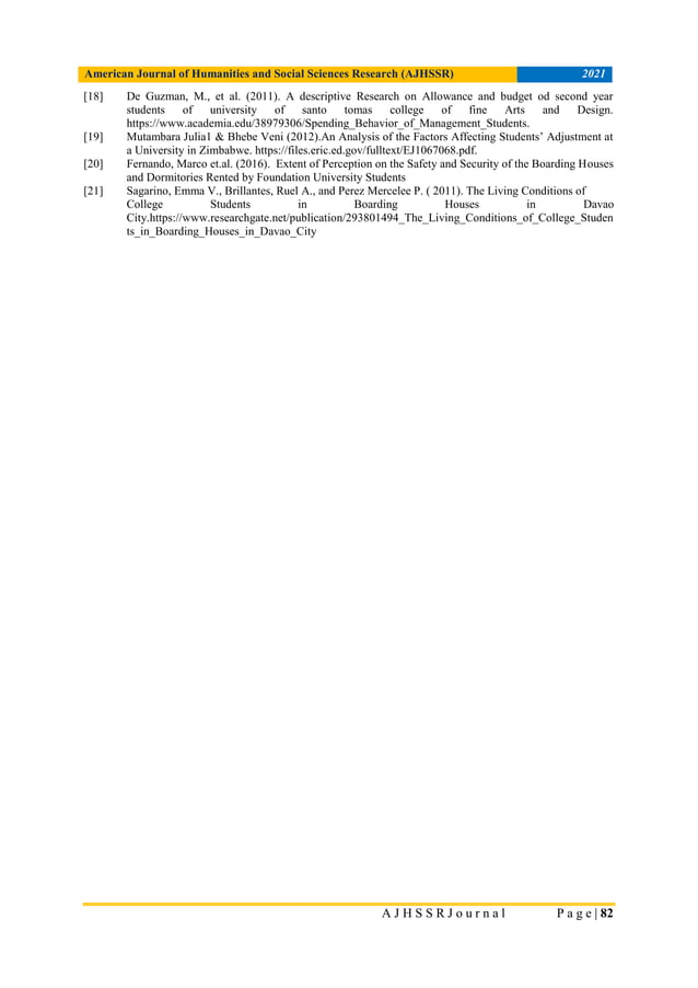 Teacher Education Students Living in Boarding House/Dormitories | PDF