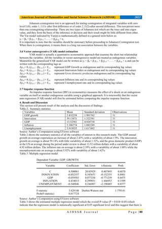 The Dynamic Relationship between Innovation Index and Macroeconomic Instruments in the United ...