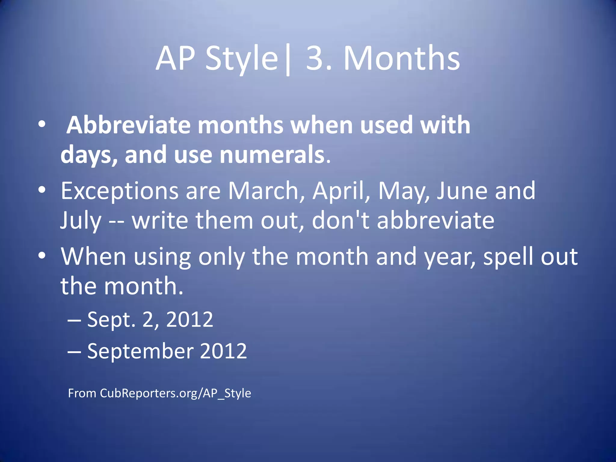 Writing blog posts in AP Style | PPTX