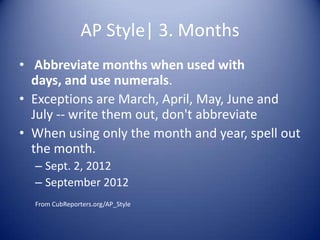 Writing blog posts in AP Style | PPTX