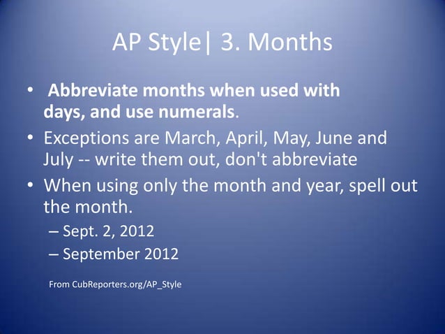 Writing blog posts in AP Style | PPT
