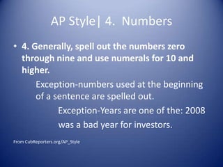 Writing blog posts in AP Style | PPTX