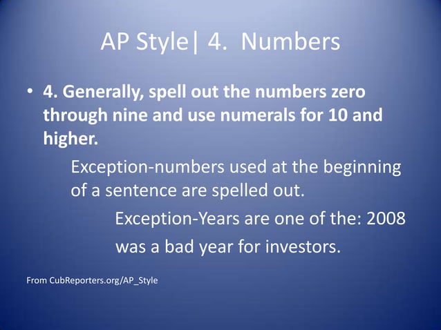 Writing blog posts in AP Style | PPT