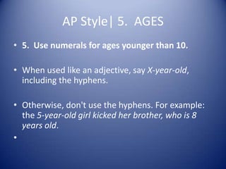 Writing blog posts in AP Style | PPTX