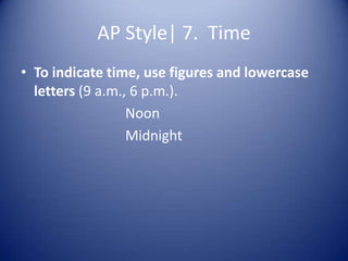 Writing blog posts in AP Style | PPTX