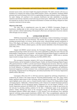 CELEBRATING SUCCESS: JOURNEY THROUGH DSWD CONVERGENCE STRATEGY | PDF ...